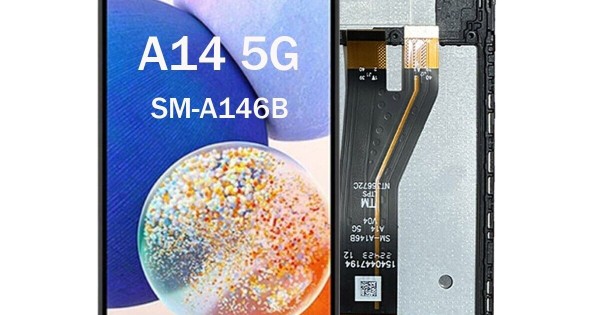 Replacement Prime Original LCD With Frame For Samsung A14 4G A145R Black